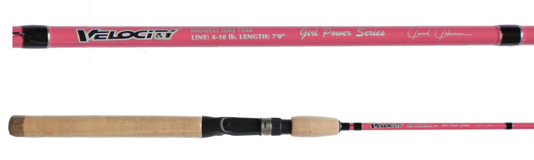 Velocity 7'0" Girl Power Pink Glass Rod - Rocky Mountain Tackle