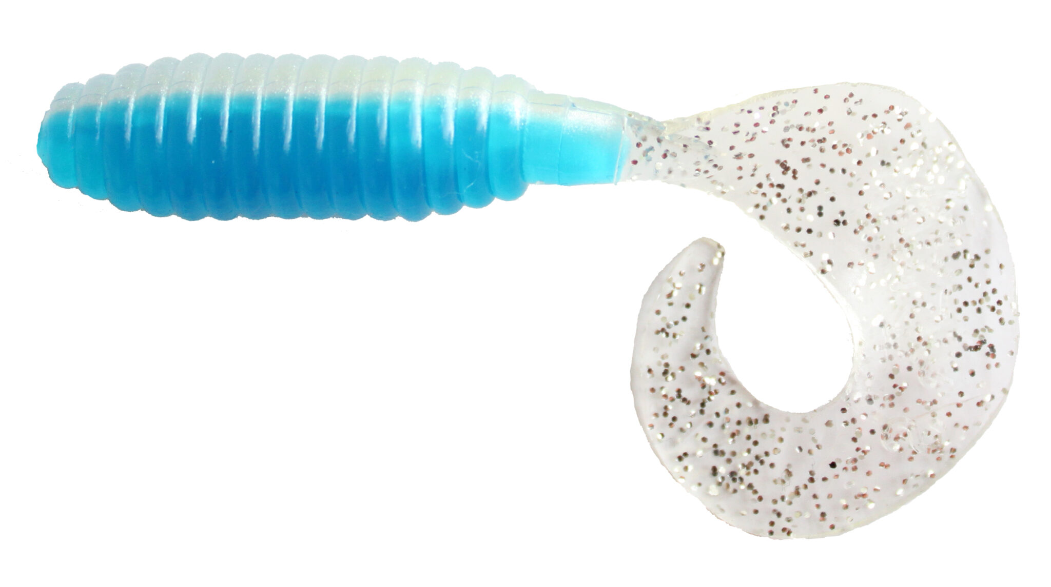 3" Blue Silver Flake Tail Fat Grubs - Rocky Mountain Tackle