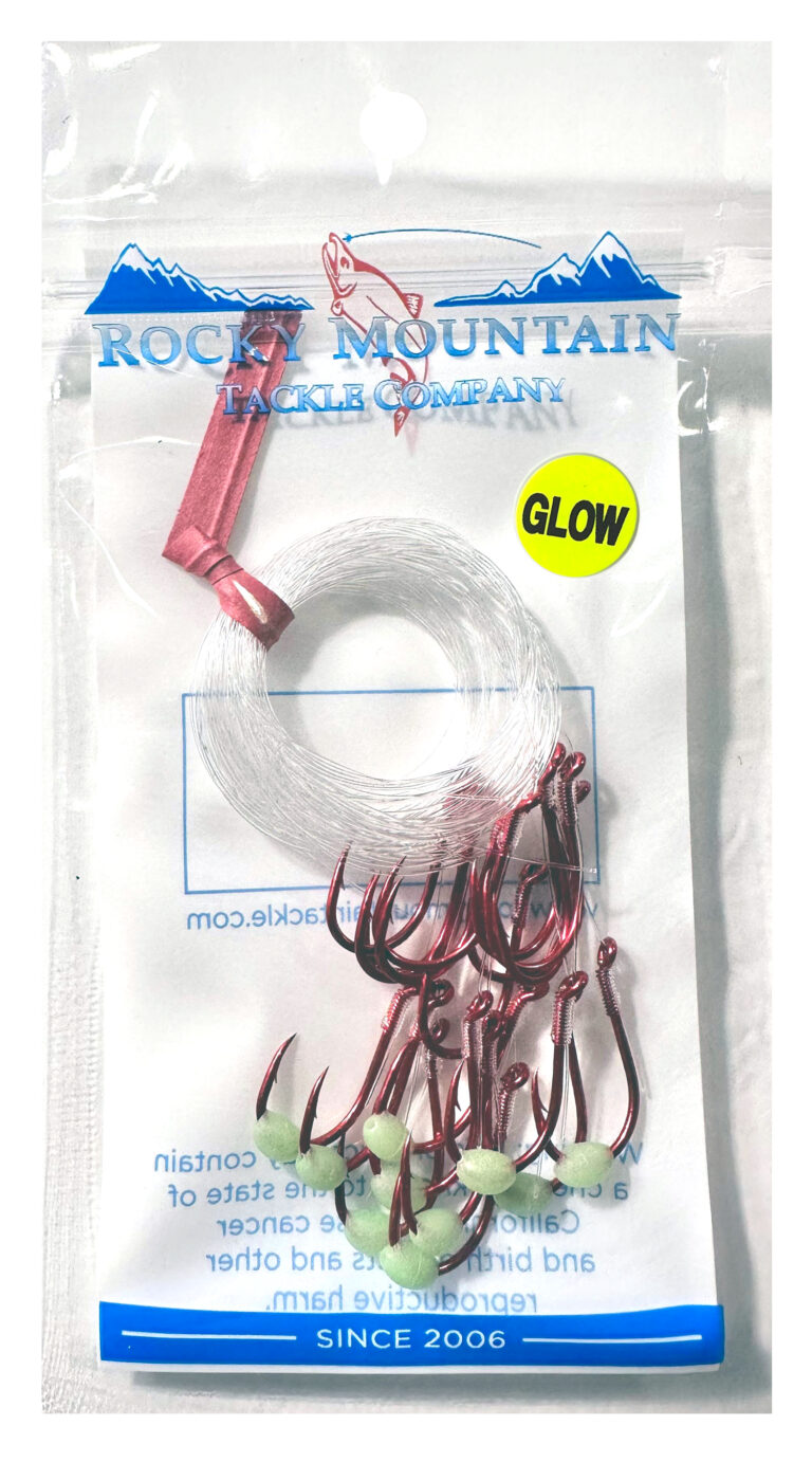 Green Luminous Bead 10 Pack Double Snelled Hooks - Rocky Mountain Tackle